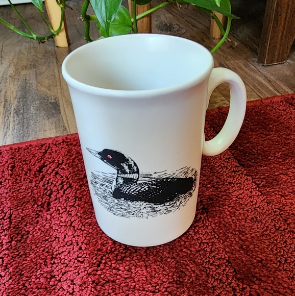 Dining | Vintage Stoneware Loon Mug | Poshmark